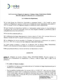 DRH SEC Délégation signature WOKOWSKI PIERRE Hélène Dir adjt ...