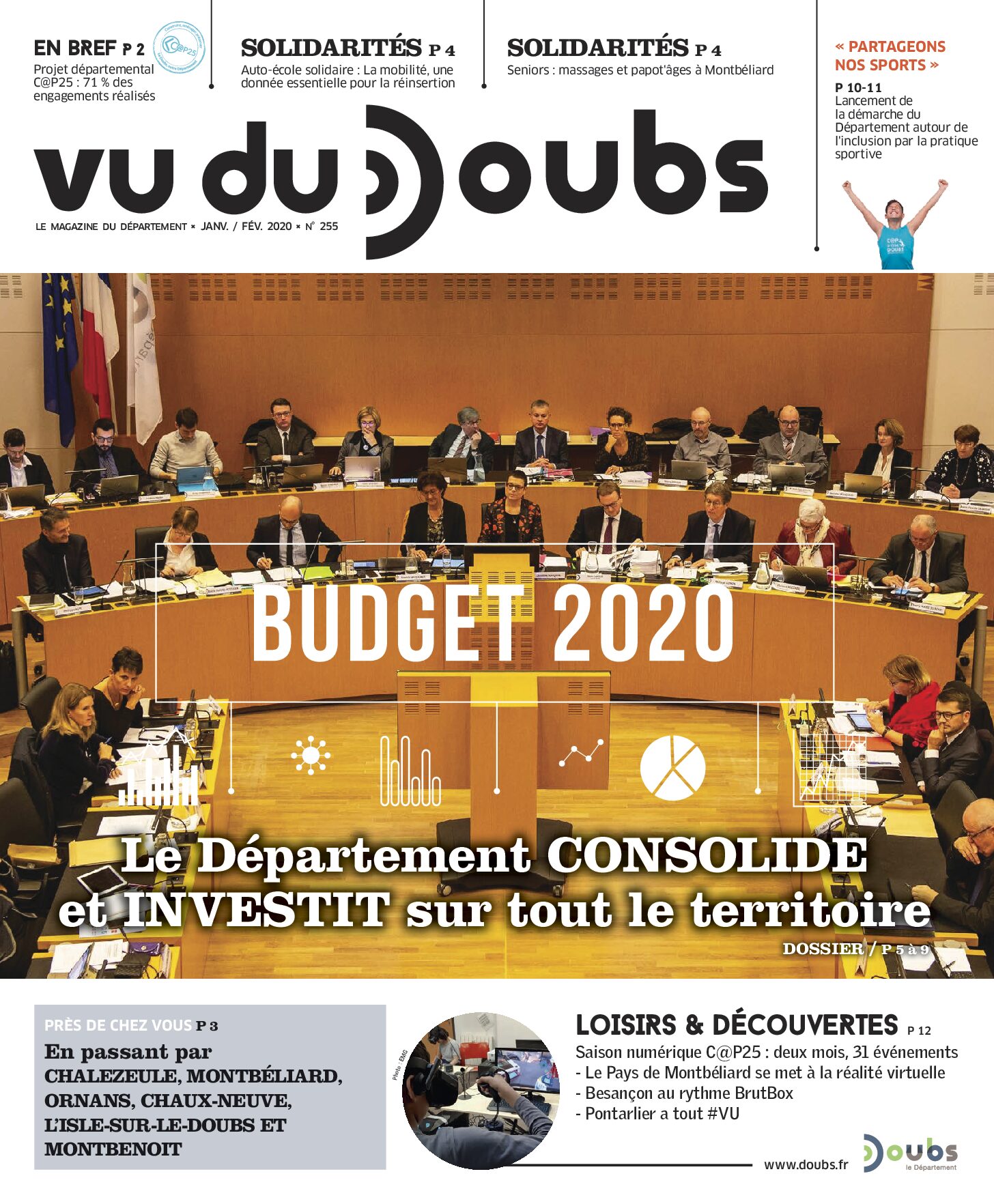 Vu du Doubs n°255 – Budget 2020 – le Département consolide et investit ...